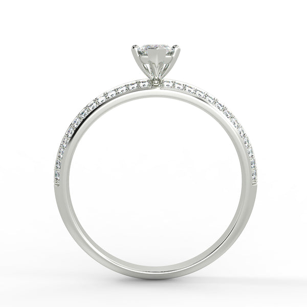 Eco 1 Marquise Cut Side Diamond Ring – Eco Lab Diamonds