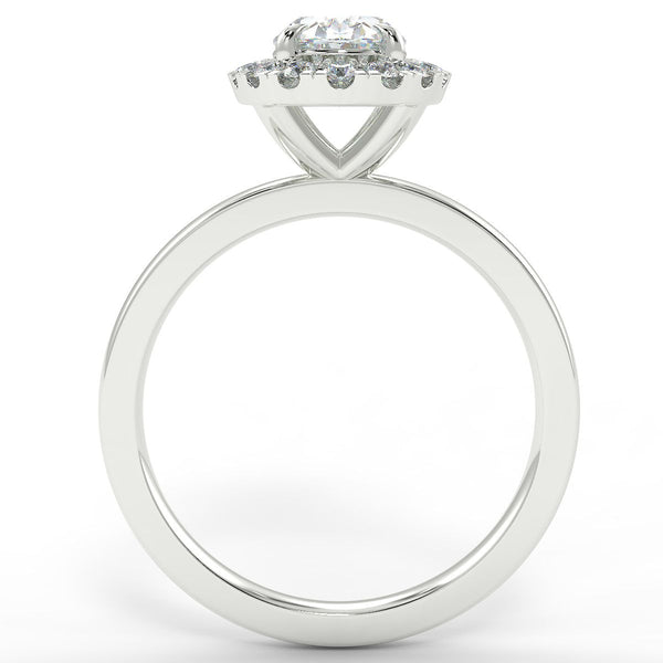 Katie Oval Cut Halo Diamond Ring – Eco Lab Diamonds