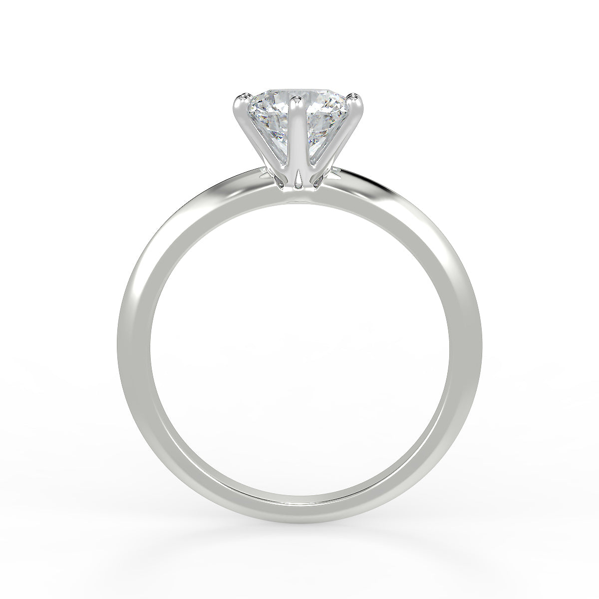 Nicole Round Brilliant Cut Solitaire Diamond Ring – Eco Lab Diamonds