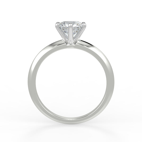Nicole Round Brilliant Cut Solitaire Diamond Ring – Eco Lab Diamonds